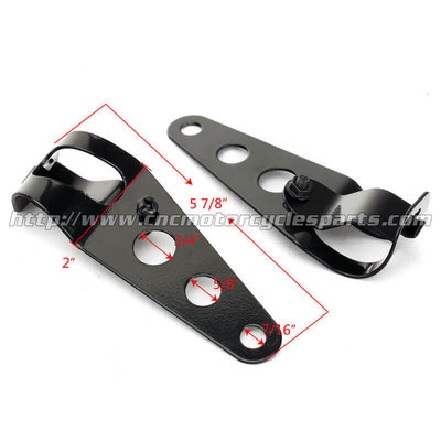 Cafe Racer Parts Custom Motorcycle Headlight Bracket Fork Tubes Clamp