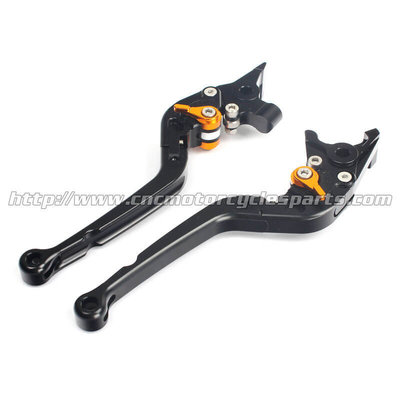 Adjustable Long Folding Brake Clutch Levers , Brake And Clutch Levers For Motorcycles
