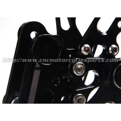 CNC Aluminum Parts Motorcycle Rear Sets Footrests For Suzuki GSX