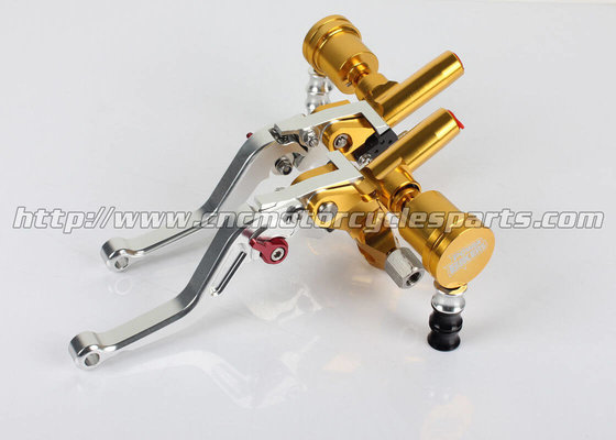 CNC Aluminum Alloy Motorcycle Brake Clutch Master Cylinder Kit Reservoir Lever
