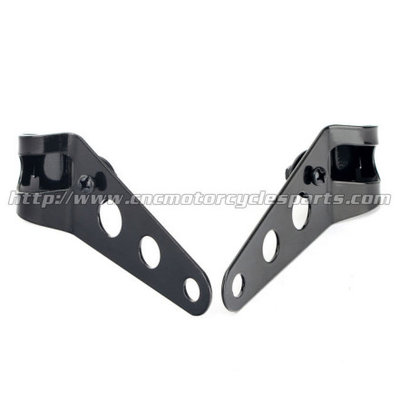 Cafe Racer Motorcycle Side Mount Headlight Brackets 35mm To 43mm Forks