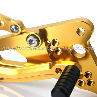 Aluminum Alloy Street Bike Rear Sets , Light Weight Yamaha R6 Rearsets