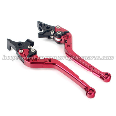 CNC Milled Motorbike Brake Levers / Long Style Clutch And Brake Levers For Street Bikes