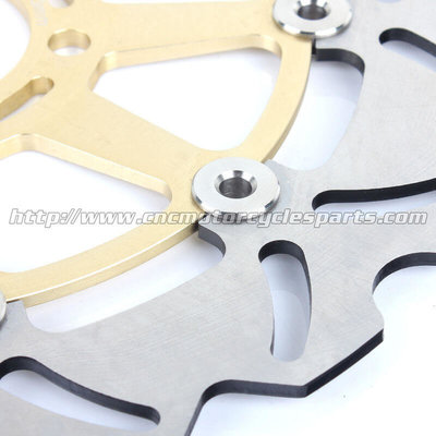 Kawasaki ZXR 250 Motorcycle Brake Disc Rotors And Brakes CNC Anodized Black Gold