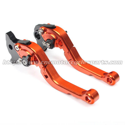 Adjustable Folding Motorcycle Shorty Clutch And Brake Levers CNC Aluminum Parts