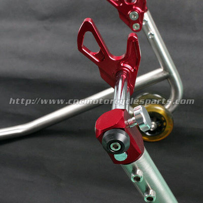 Aluminum Motorcycle Spare Parts Universal Adjustable Paddock Stands For Street Bike