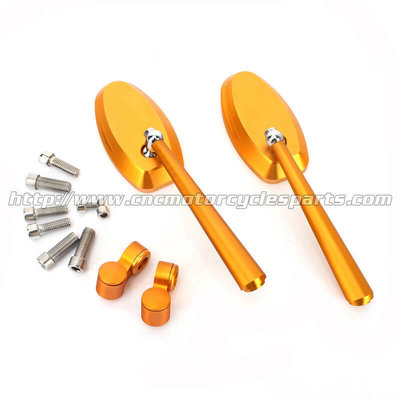 Motorbike Spare Parts Motorcycle Side View Mirrors With Swivel Design
