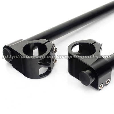 LightWeight Aluminum Clip On Handlebars Motorcycle / 45mm Clip Ons Handlebars