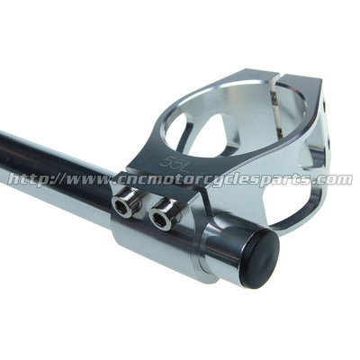 55mm CNC Adjustable Clip On Motorcycle With Usual / Split Type