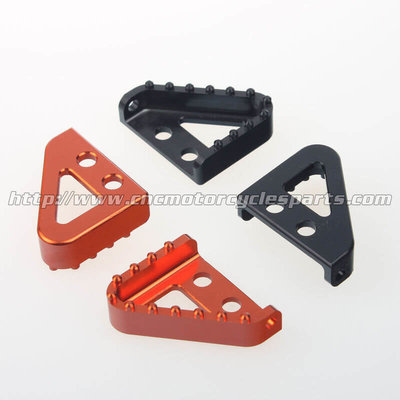 CNC Machined Aluminum Motorcycle Brake Pedal Step Plate For Dirt Bike