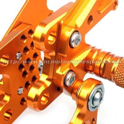 CNC Milling Motorcycle Rear Sets Rotating Controls For Kawasaki ZX 14 Parts