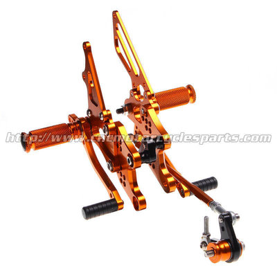 CNC Milling Aluminum Adjustable Motorcycle Rear Sets For Honda Cbr600Rr