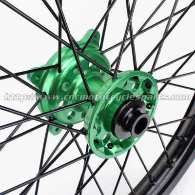 Aluminum Alloy Black Custom Motorcycle Wheel Hubs For Kawasaki KX 125 250