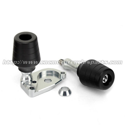 S 1000 RR Motorcycle Frame Sliders 12- POM & Aluminum Alloy 6061 Black Silver