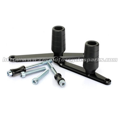 Motorcycle Frame Sliders POM Bike Sliders For Triumph Daytona 675R 06-12 Black Silver