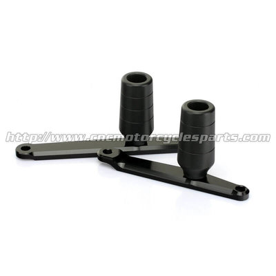 Motorcycle Frame Sliders POM Bike Sliders For Triumph Daytona 675R 06-12 Black Silver
