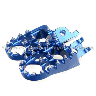Aluminum Alloy 57mm Dirt Bike Foot Pegs , Supermoto Light Weight Oversized MX Foot Pegs