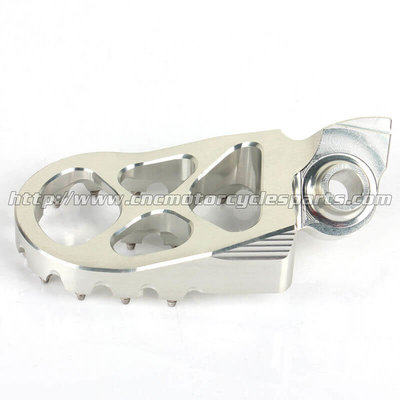 CNC Billet Aluminum Dirt Bicycle Foot Pegs , 57mm Wide Yamaha WRF 250 450 Foot Pegs