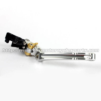 Adjustable Mix Color Motorcycle Long Levers , Folding Brake Lever With High Class Finish