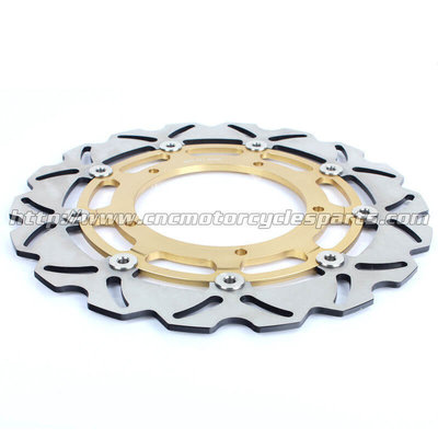 Dirt Bike Floating Disc Brake / Stainless Steel Brake Discs With 5 Holes