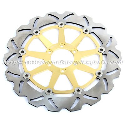 6 Holes Motorcycle Brake Disc , Disk Brake System With Laser Logo