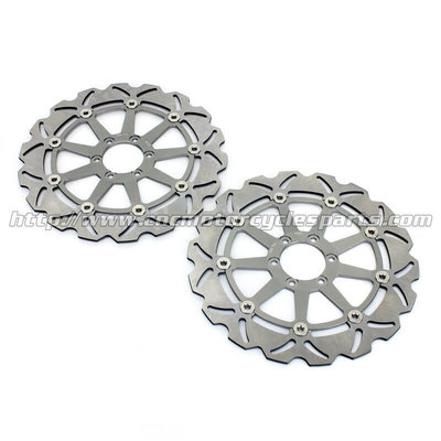 6 Holes Motorcycle Brake Disc , Disk Brake System With Laser Logo