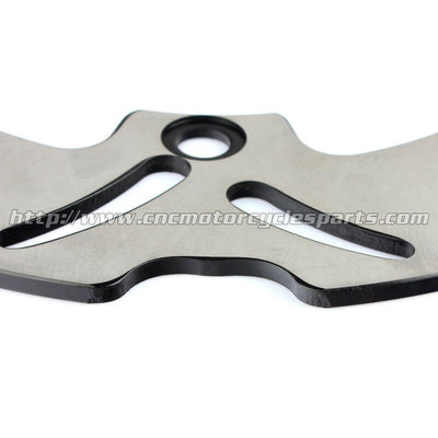 Solid Rear Steel Motorcycle Brake Disc Rotor With Heat Treatment Processing