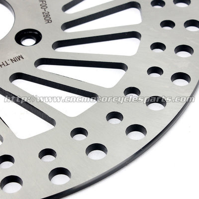 292mm Harley Davidson Parts Front Brake Rotors Discs With Heat Treatment Process