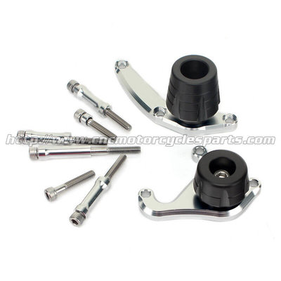 Black Hard Plastic Motorcycle Engine Sliders For TRIUMPH DAYTONA 675 2013