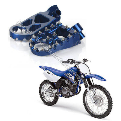 CNC Billet Aluminium Motorcycle / Dirt Bike Foot Pegs Super Strength Yamaha Foot Pegs