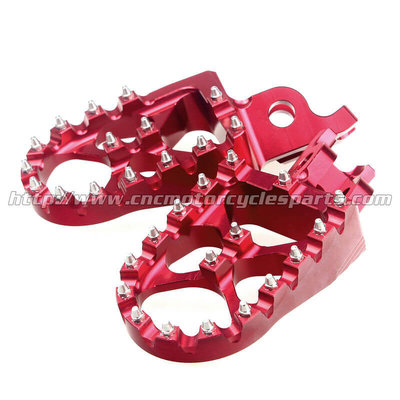 Dirt Bike Passenger Foot Pegs Removable / Replaceable Teeth Motocross Footpegs
