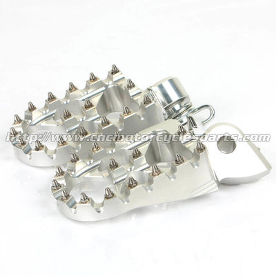 Customized Dirt Bike Foot Pegs With Super Aggressive High Tempered Steel Teeth
