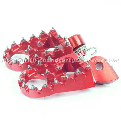 CNC Billet Aluminum Dirt Bike Foot Pegs For SX 125 250 300 EXC 200 250 300