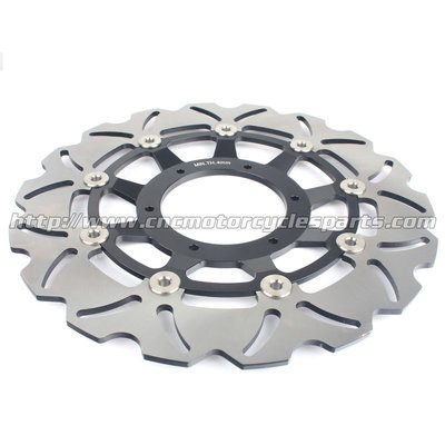 310mm Motorcycle Brake Disc Rotors Laser Logo With Gold / Black Color
