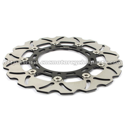 Aluminum Billet Motorcycle Brake Disc Disk Yamaha FAZER 8 YZF R6 Black Gold