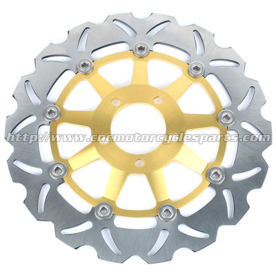 ZZR 250 Motorcycle Brake Disc Rotor Kawasaki ZXR 400 Aluminum CNC Milled For Kawasaki
