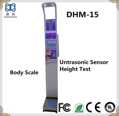 Coin-operated Ultrasonic Electronic Height and Weight Body Fat Scale balance DHM-15 Coin-operated Ultrasonic Electronic