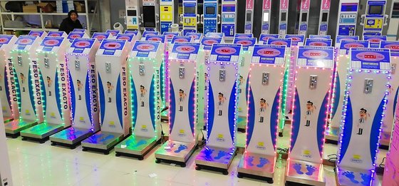 DHM-3 Coin weighing luggage scale with LED Light