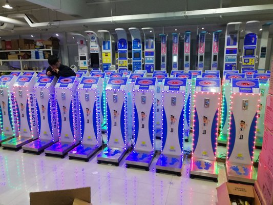 DHM-3 Coin operared weighing luggage scale with LED Light BMI Balance