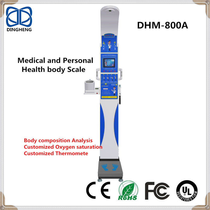 Ultrasonic Good quality body fat scale with FREE Computer WIRELESS BLUETOOTH  and RS232 for body height and weight