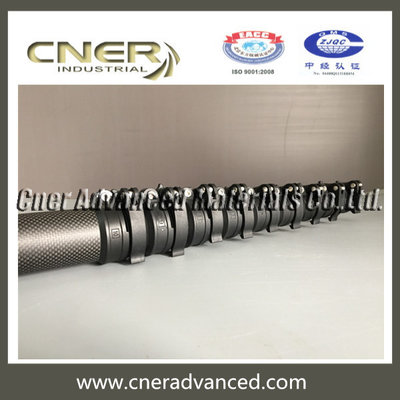 Rigid 22FT carbon fiber telescopic pole / telescoping tubing for camera mast pole