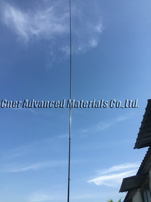 High stiffness 45 feet carbon fibre telescoping tube for water fed pole with clamp