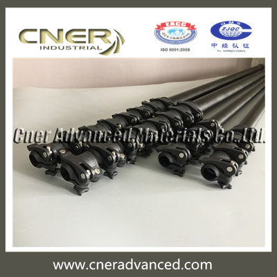 Carbon fibre water fed window cleaning pole extendable with clamps available