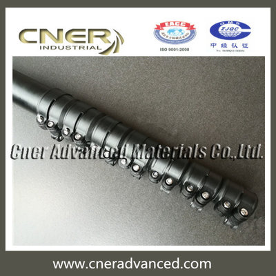 High stiffness 20 feet carbon fiber telescopic pole, cfrp telescoping tube for window cleaning, extension pole