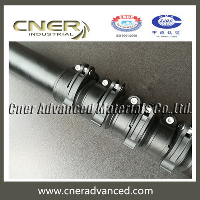 High stiffness 18 feet carbon fiber telescopic pole, cfrp telescoping tube for window cleaning, extension pole