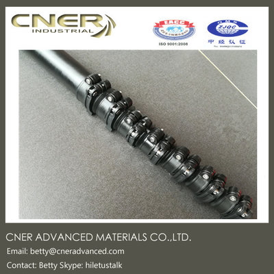 Pure carbon fiber 34 feet telescopic pole with scratch matte finish, telescopic pole for water fed window cleaning pole