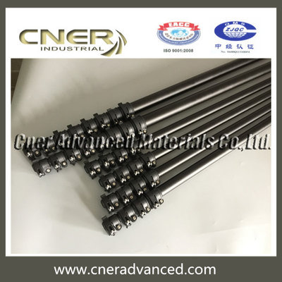 Carbon fiber telescopic pole of 27 feet length, with new designed clamps