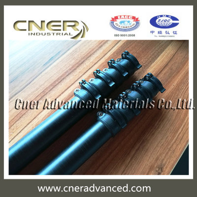 Telescopic 18 feet carbon fiber pole with scratch matte finish