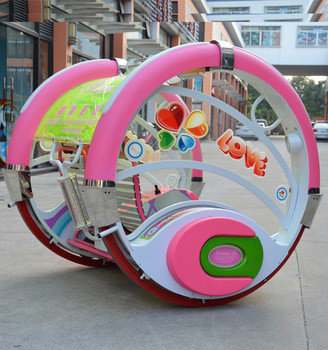 Cheap amusement park equipment 360 degree rotating happy le bar car driving games rides for sale