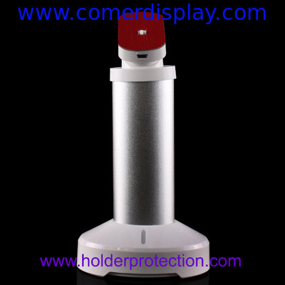 COMER Cell phone counter display stand holder with security alarm charging function